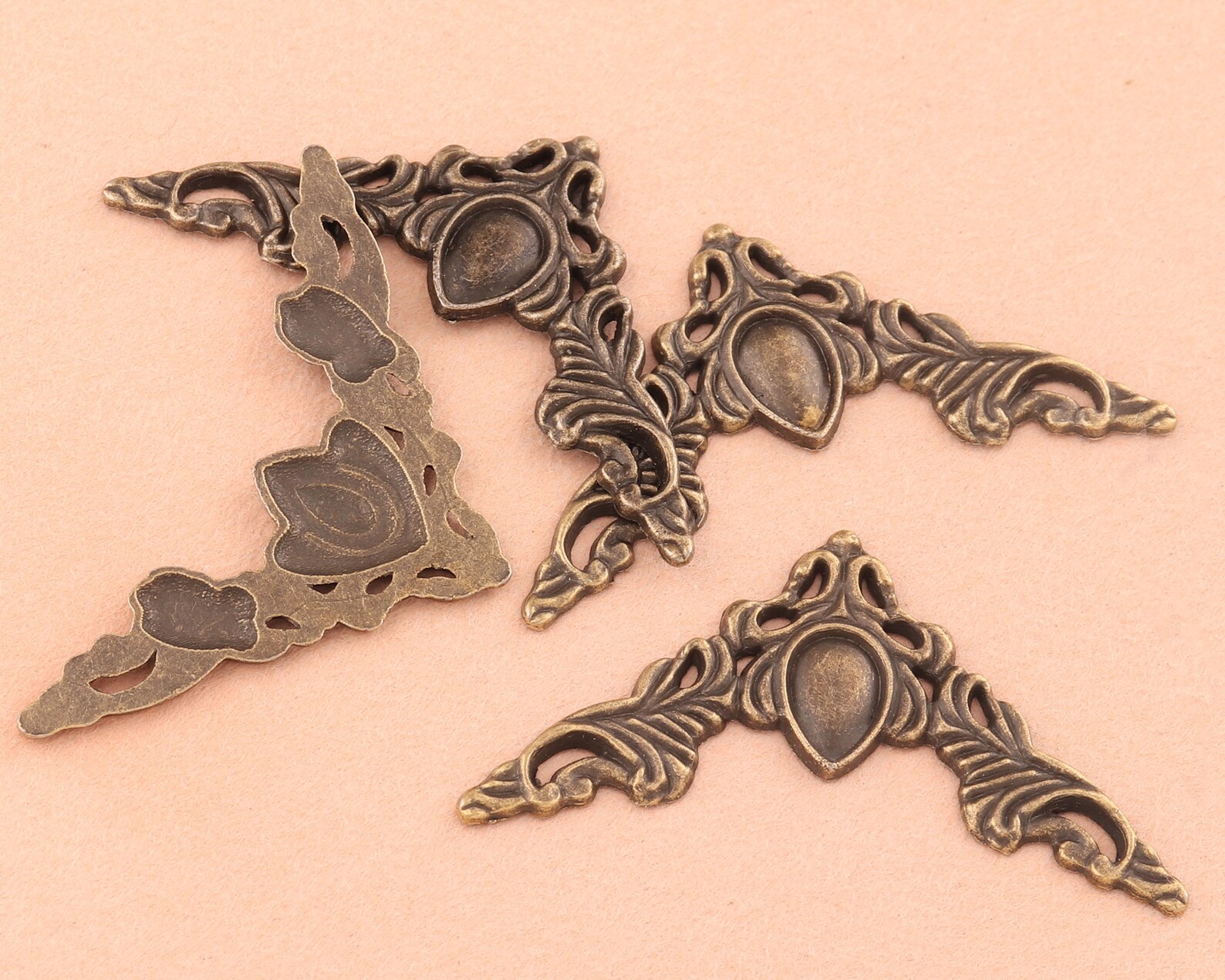 40mm Bronze Metal Corner Protection Corners Vintage Box Corner - Etsy