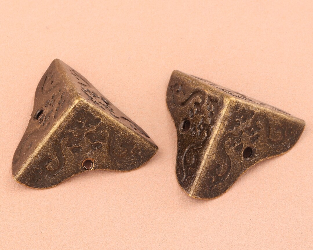 30mm Bronze Metal Corner Protection Corners Vintage Box Corner ...