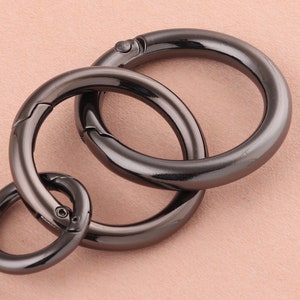 Round Ring Gate Gunmetal Spring Snap Hook Gate O Ringmetal - Etsy