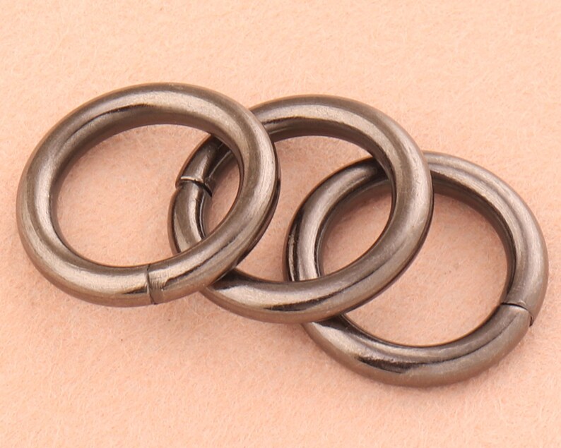 13mm Metal O Rings Welded Metal Loops Gunmetal Round Formed - Etsy