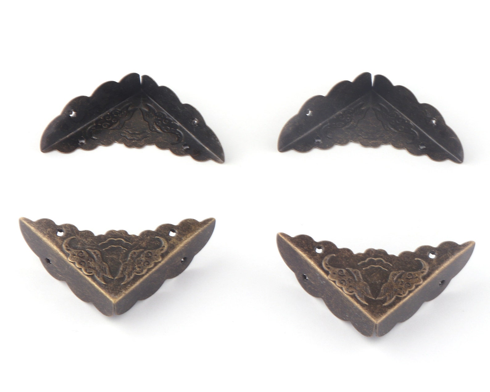 43mm Bronze Metal Corner Protection Corners Vintage Box Album - Etsy