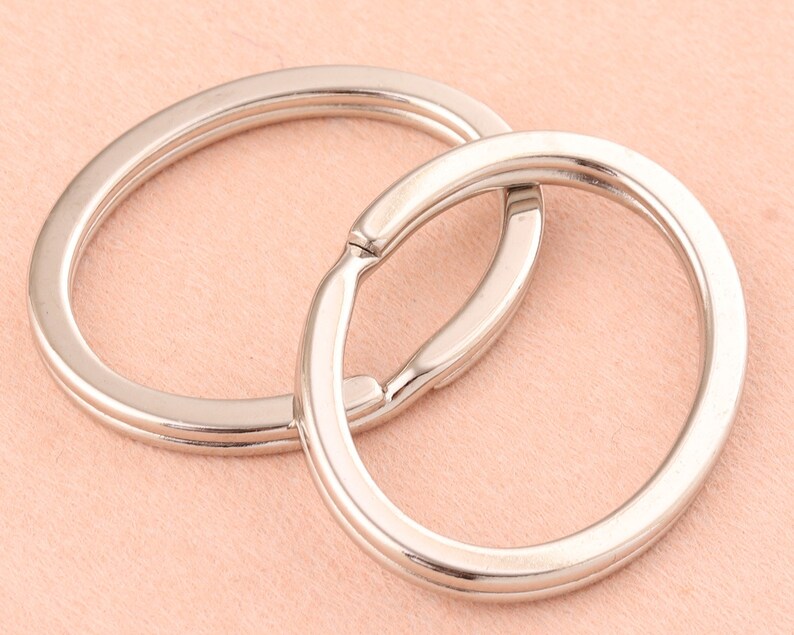 Silver Oval Split Key Rings Key Chain Supplieso Round Ring - Etsy