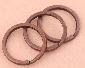 Round Key Ringsdouble Split Key Rings O Rings20mm 25mm 30mm - Etsy