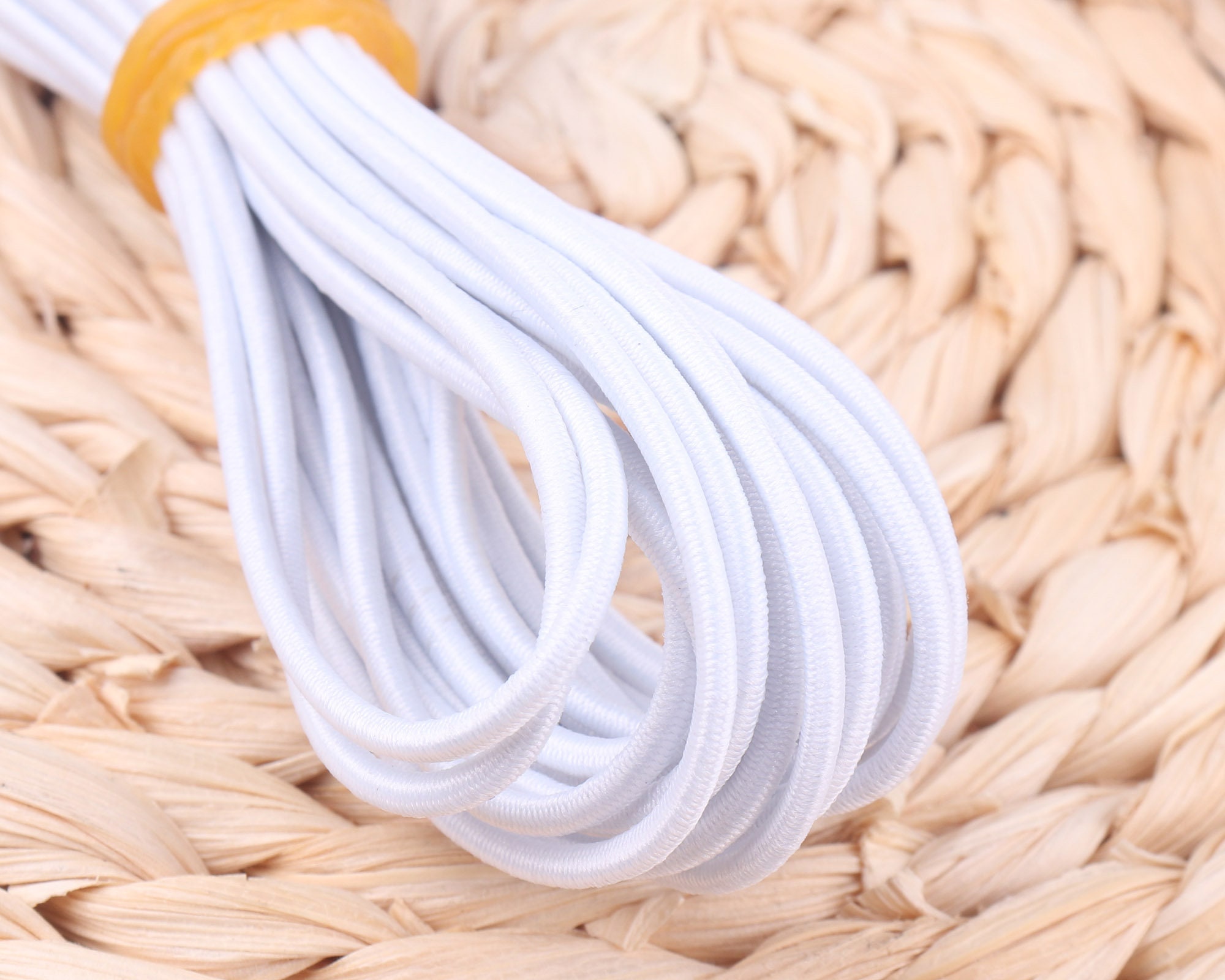 2mm White Round Mask Elastic Cord for Face Mask Stretch Cord - Etsy