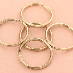 25mm Gold Round Split Key Rings Key Chain Clasp Supplies,o Ring Loop ...