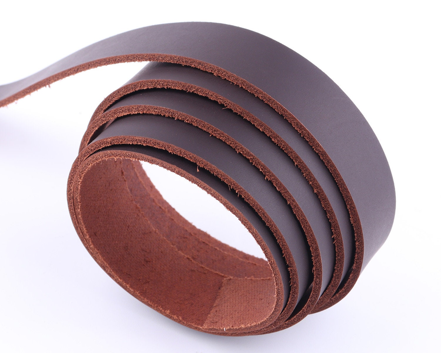 3/4 dark brown Leather strapLeather For BeltItalian | Etsy