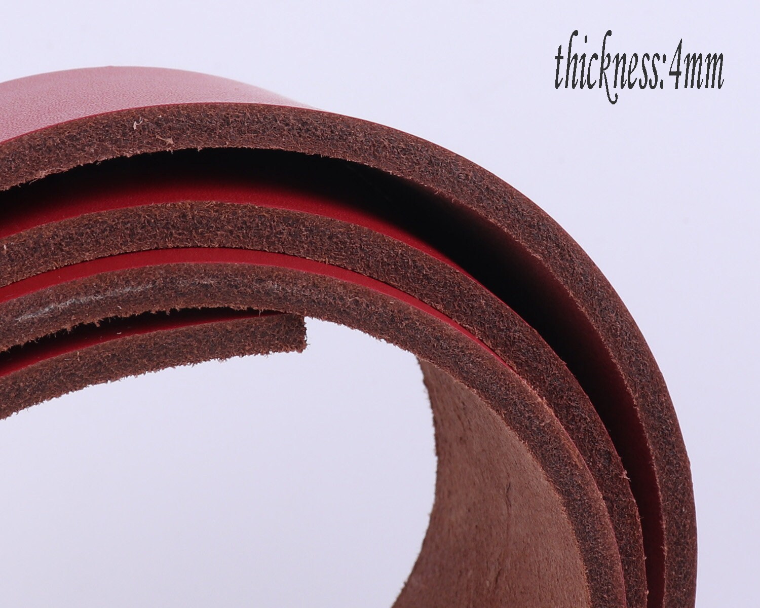 2 Inch Red Leather Strapleather for Beltsitalian Genuine - Etsy