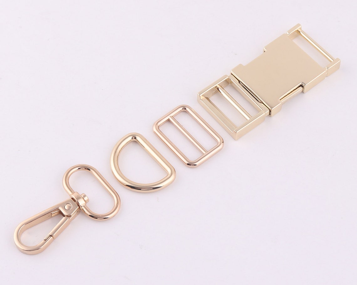 25mm gold metal Release BuckleDog Collar Hardware adjuster | Etsy