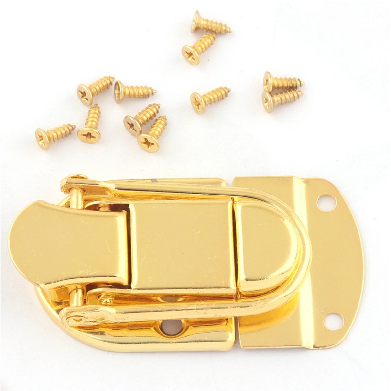 Gold Metal Toggle Case Catch Hasp Latch Trunk Drawbolt Closure - Etsy