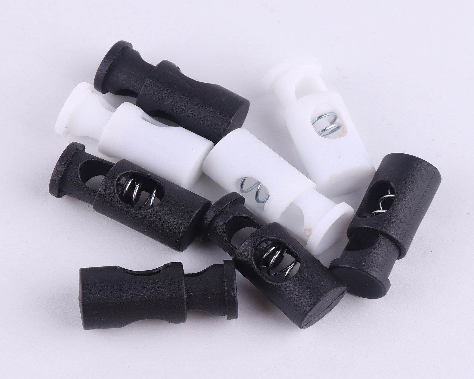 White Cord Lock Adjuster Elastic Adjuster Cord Stop Toggles - Etsy