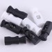 White Cord Lock Adjuster Elastic Adjuster Cord Stop Toggles Plastic ...