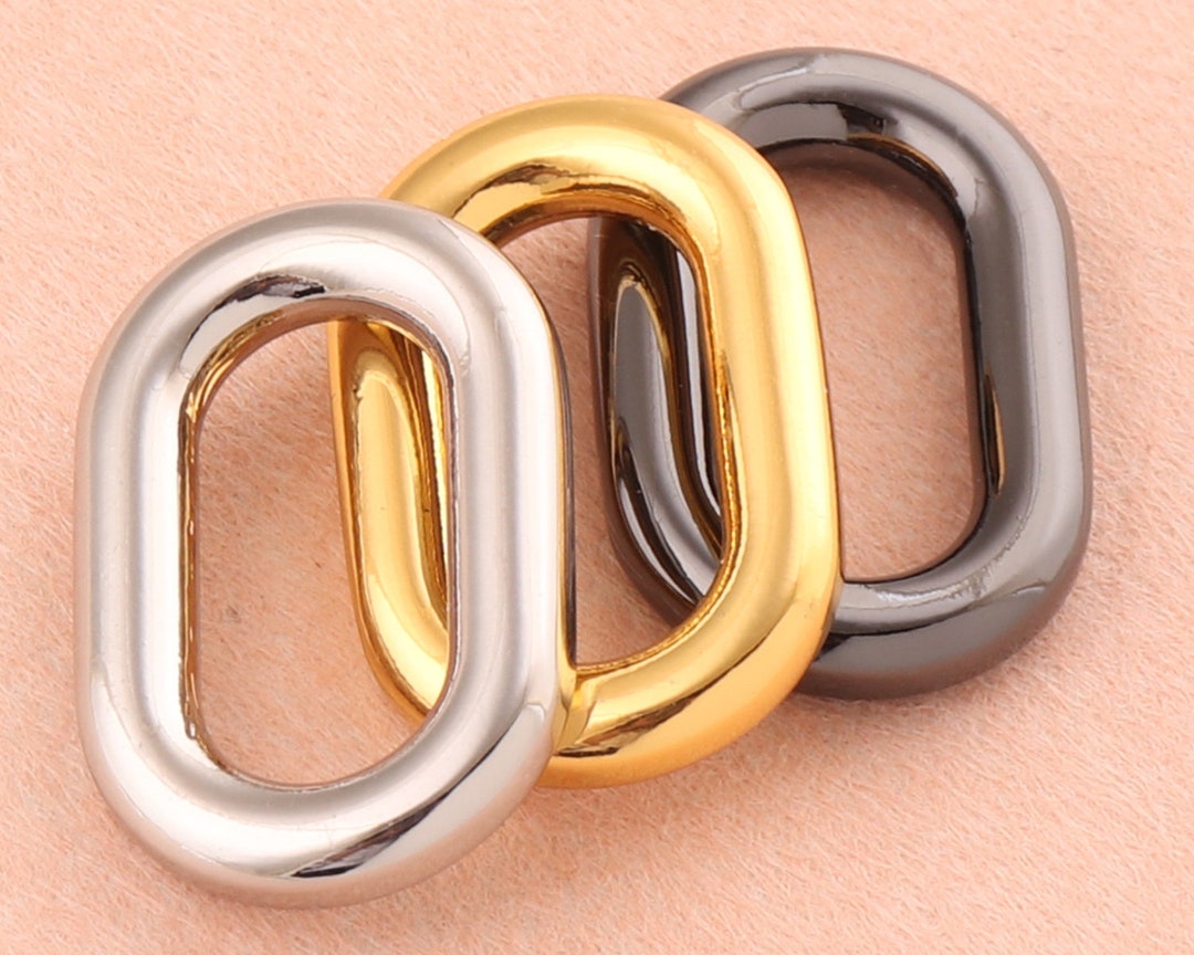 17mm Oval Adjuster Buckle Slide Buckles Ringmetal Loop Purse - Etsy