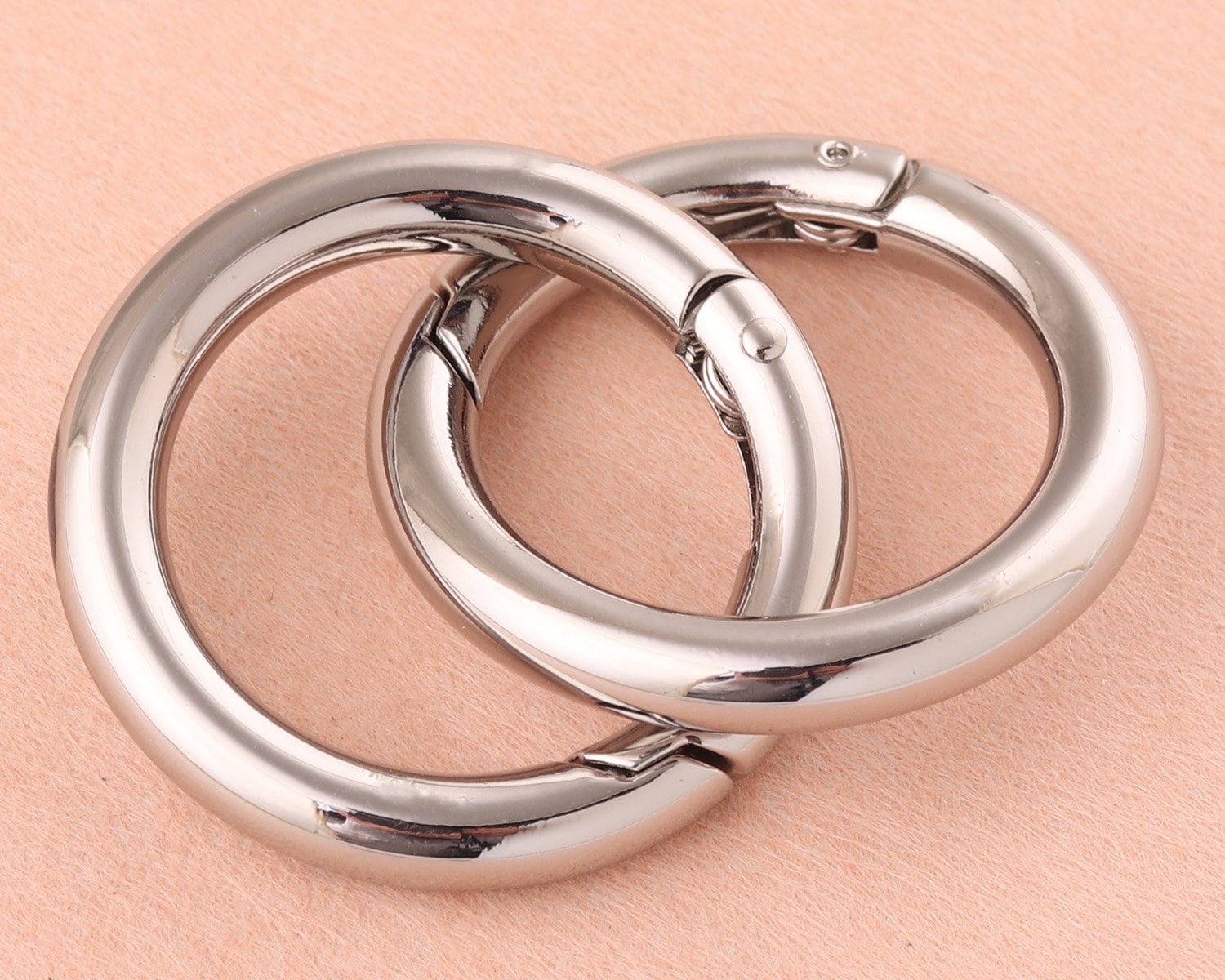 25mm Round spring Ring Gate silver Spring Snap Hook Gate O | Etsy