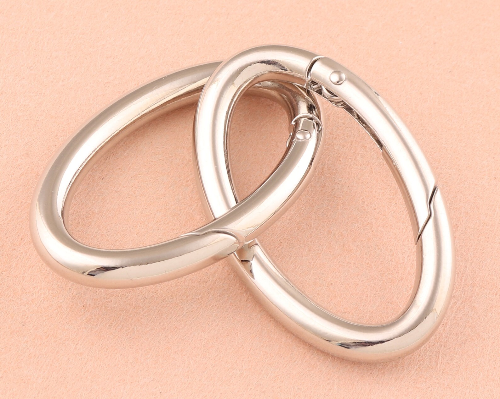 38mm Round Ring Gate silver gold Oval Spring Snap ring Gate O | Etsy