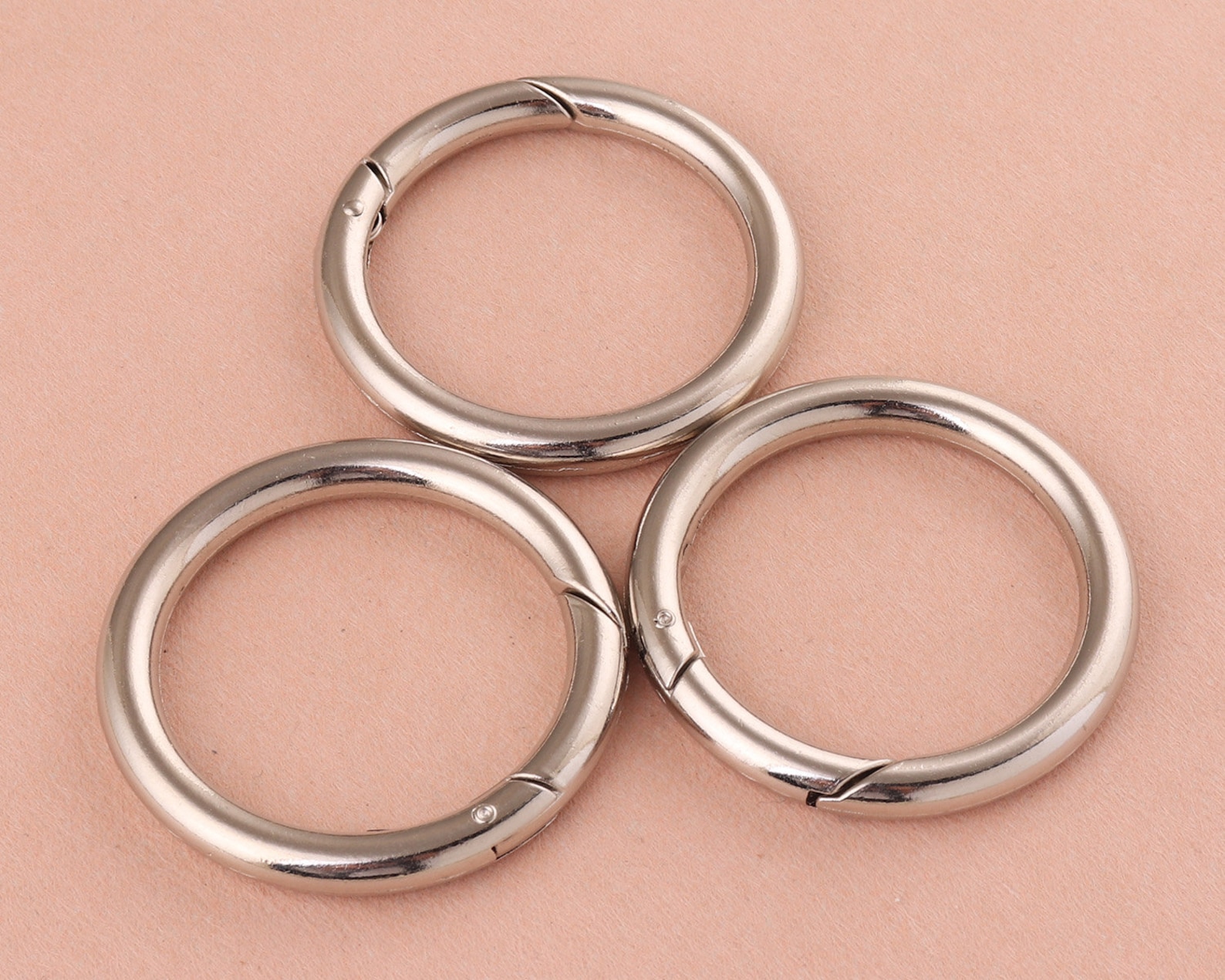 38mm Round Ring Gate Silver Spring Snap Hook Gate O Ringmetal - Etsy
