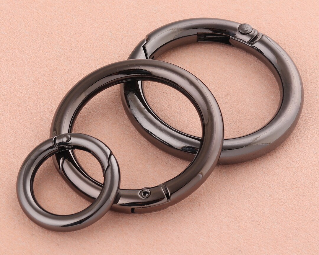 Round Ring Gate Gunmetal Spring Snap Hook Gate O Ringmetal - Etsy