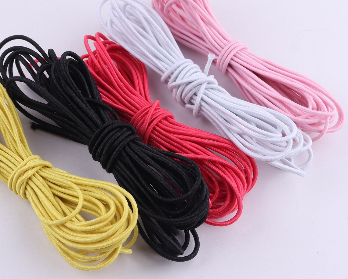 1.5mm White Flat Elastic Cord for Face Mask Stretch Cord - Etsy