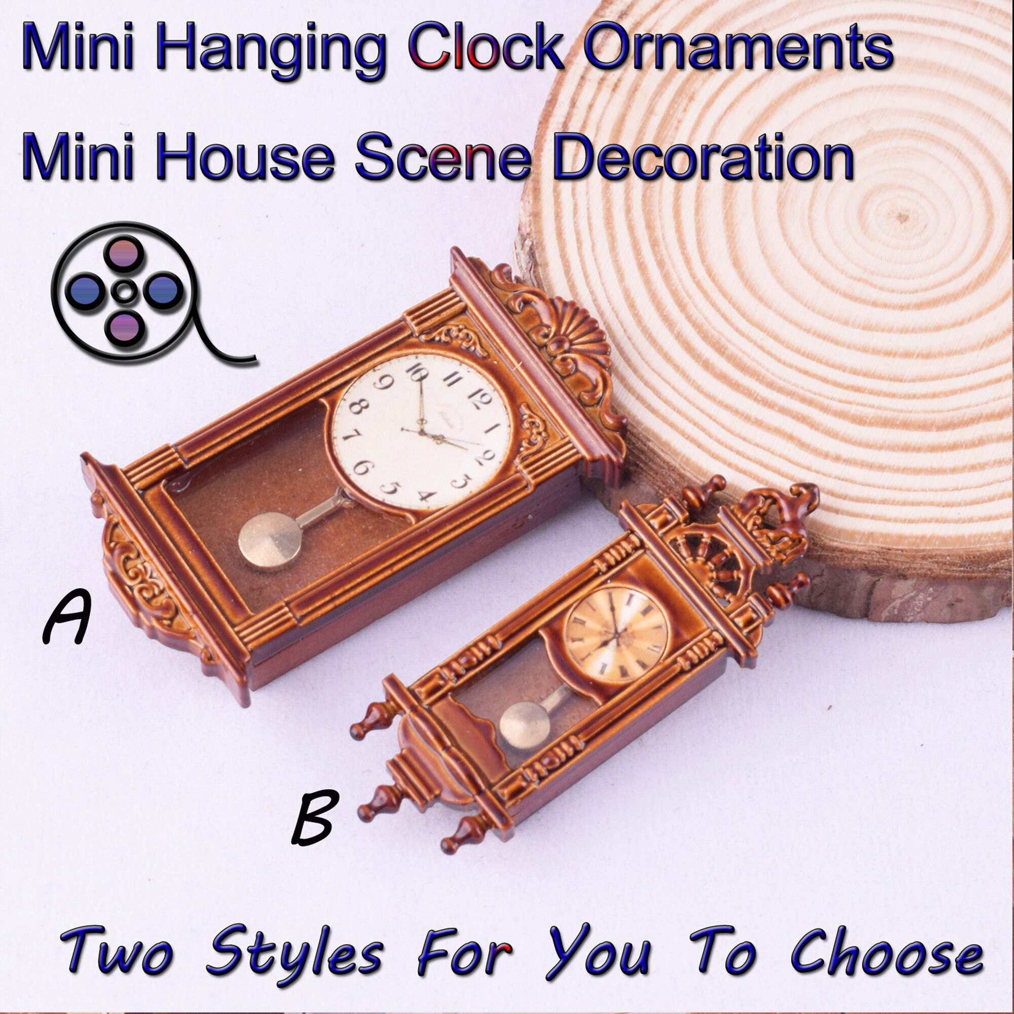 Mini Retro Pendulum Wall Clock Pendulum Miniature Clocks | Etsy