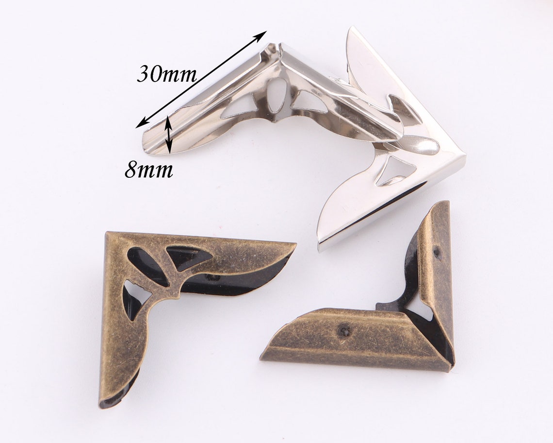 30mm Bronze Metal Corner Protection Corners Vintage Box Corner - Etsy