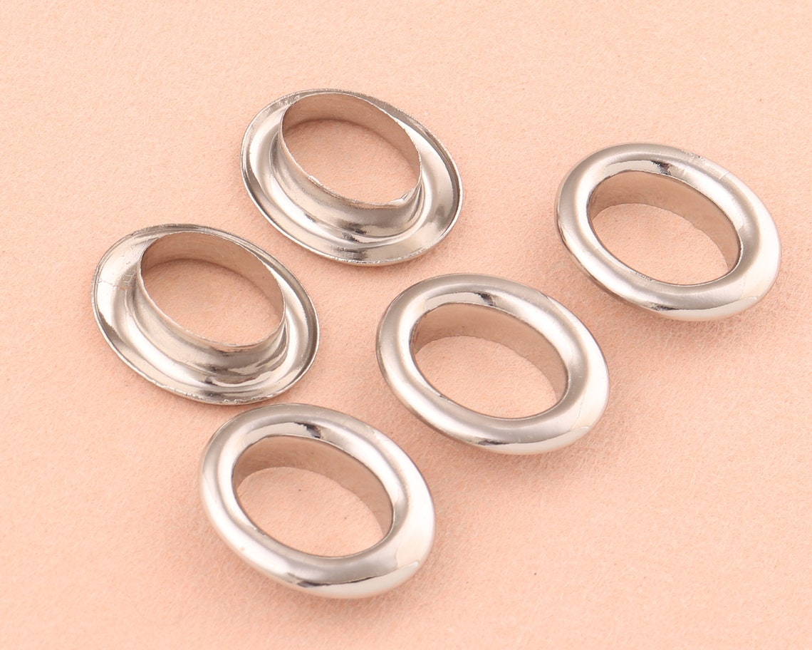 15mm Silver Oval Eyelets Grommets With Washers Metal Grommets - Etsy