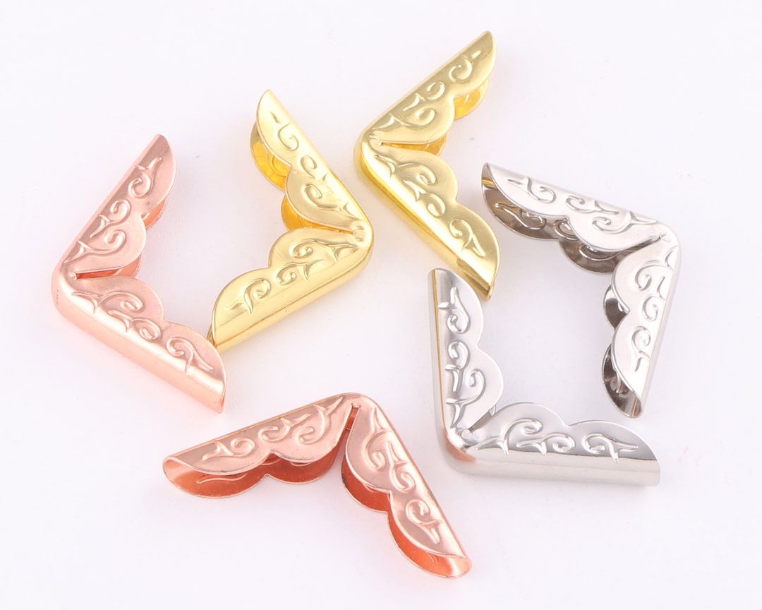 14/20mm Silver Metal Corner Protection Corners Vintage Box Corner ...