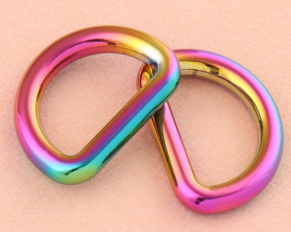 20mm Rainbow D Ring Slide Adjustable Buckles Loopmetal D | Etsy
