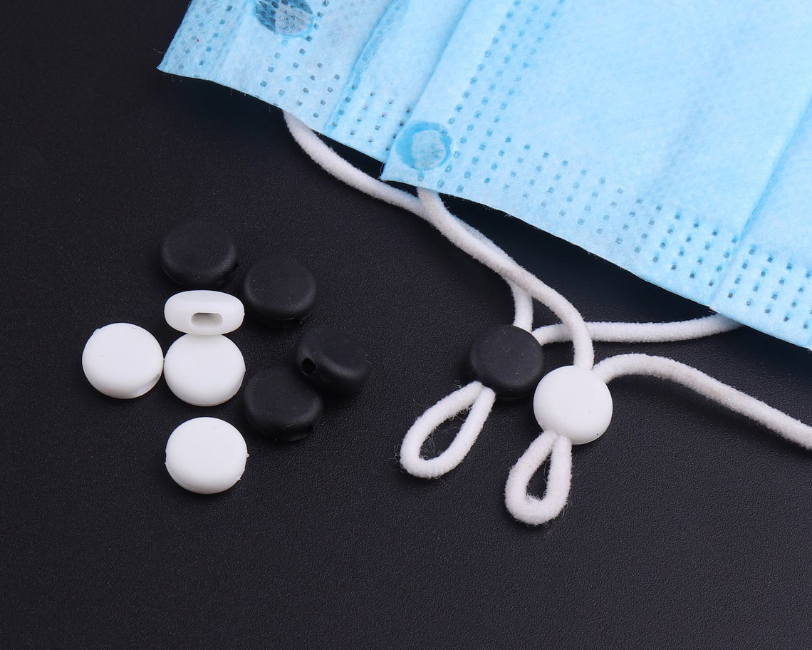 9x4mm Cord Lock Adjuster Elastic for Face Mask Adjuster Cord - Etsy