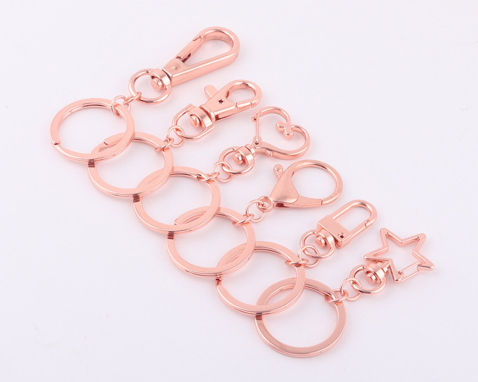 Rose Gold Swivel Clasps Clawswivel Spring Hookkeychain - Etsy