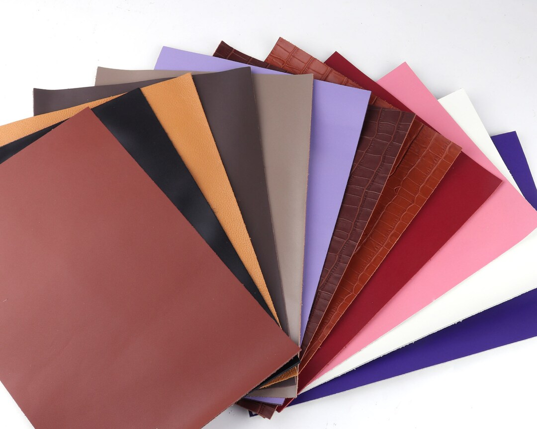 Calf Natural Leather Pieces,a4 Leather Hide Scrap,mixed Color,full ...