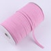 6mm1/4 Pink Flat Elastic Cord for Face Mask Stretch Cord Elastic Band ...