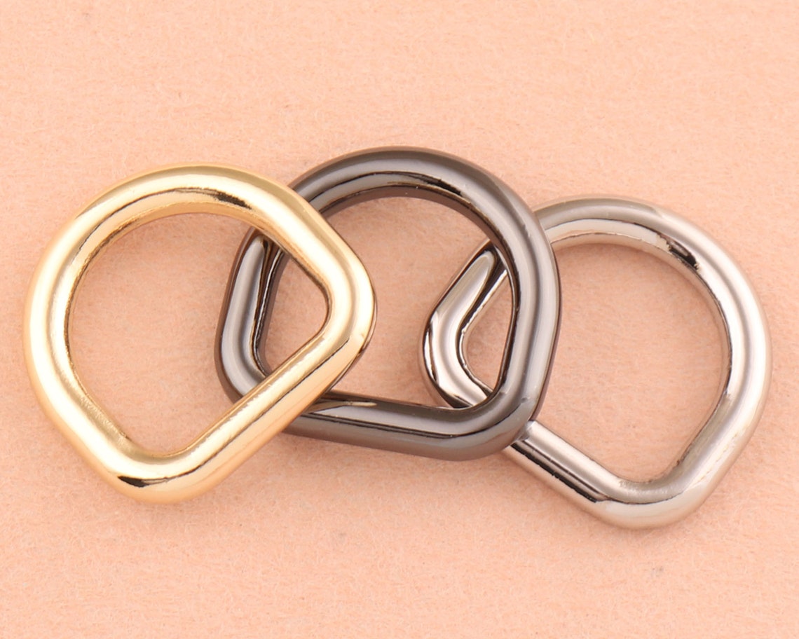 18mm Silver D Ring Slide Adjustable Buckles Loopmetal D Rings - Etsy