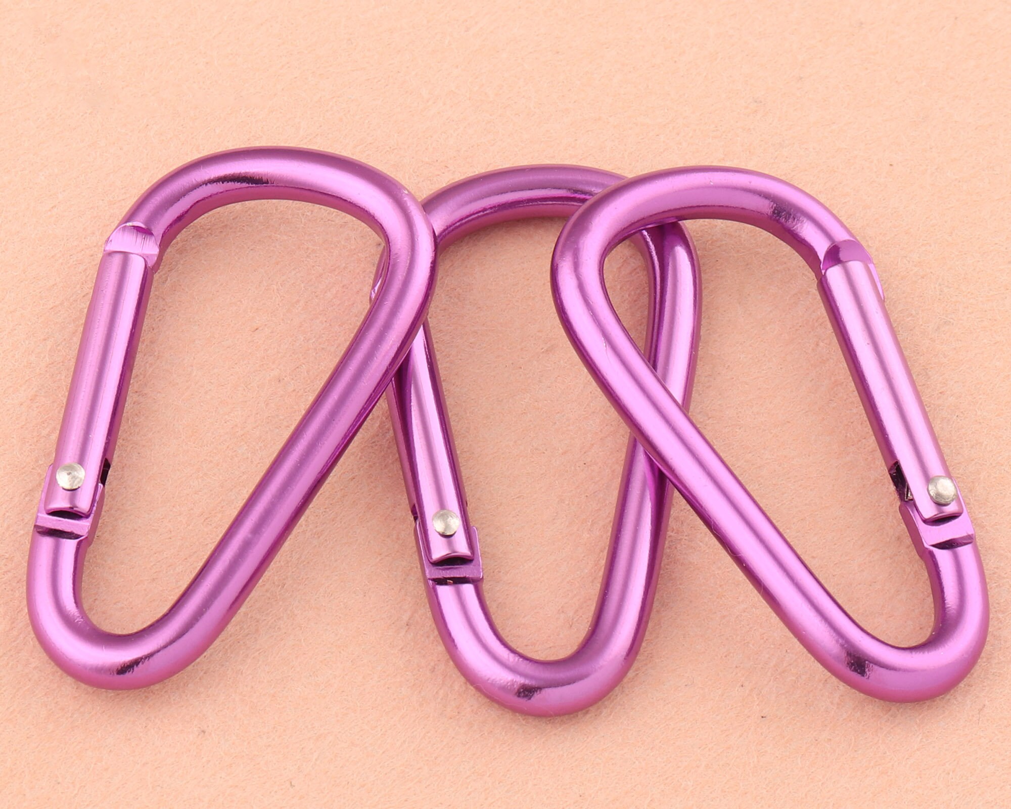 Purple Carabiner D Buckle3825mm climbing Keychain Clipkey | Etsy