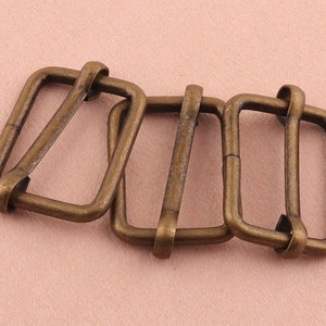 38mm Metal Belt Buckles Sliding Buckle,bronze Buckle Strap Purse Buckle ...