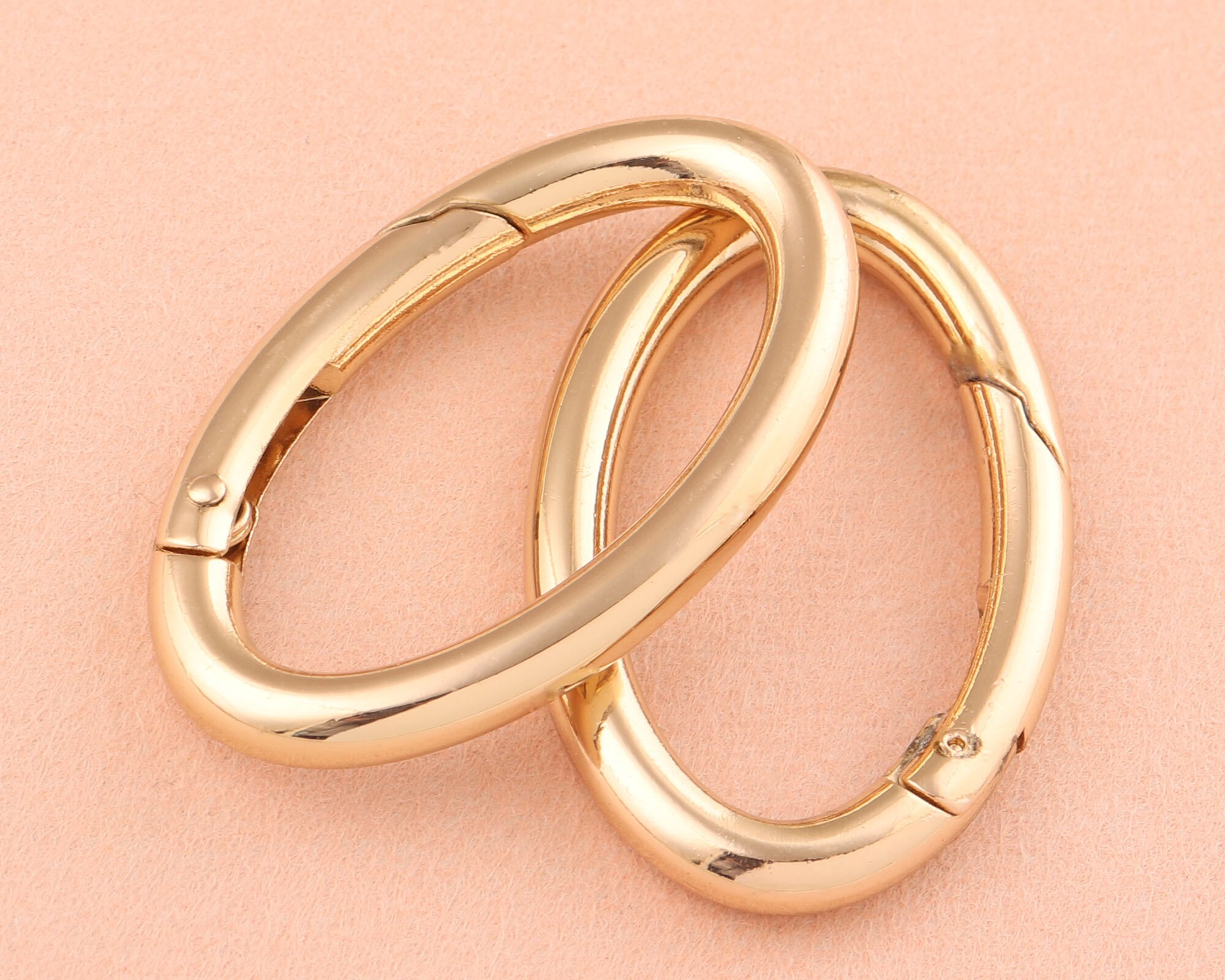 38mm Round Ring Gate silver gold Oval Spring Snap ring Gate O | Etsy