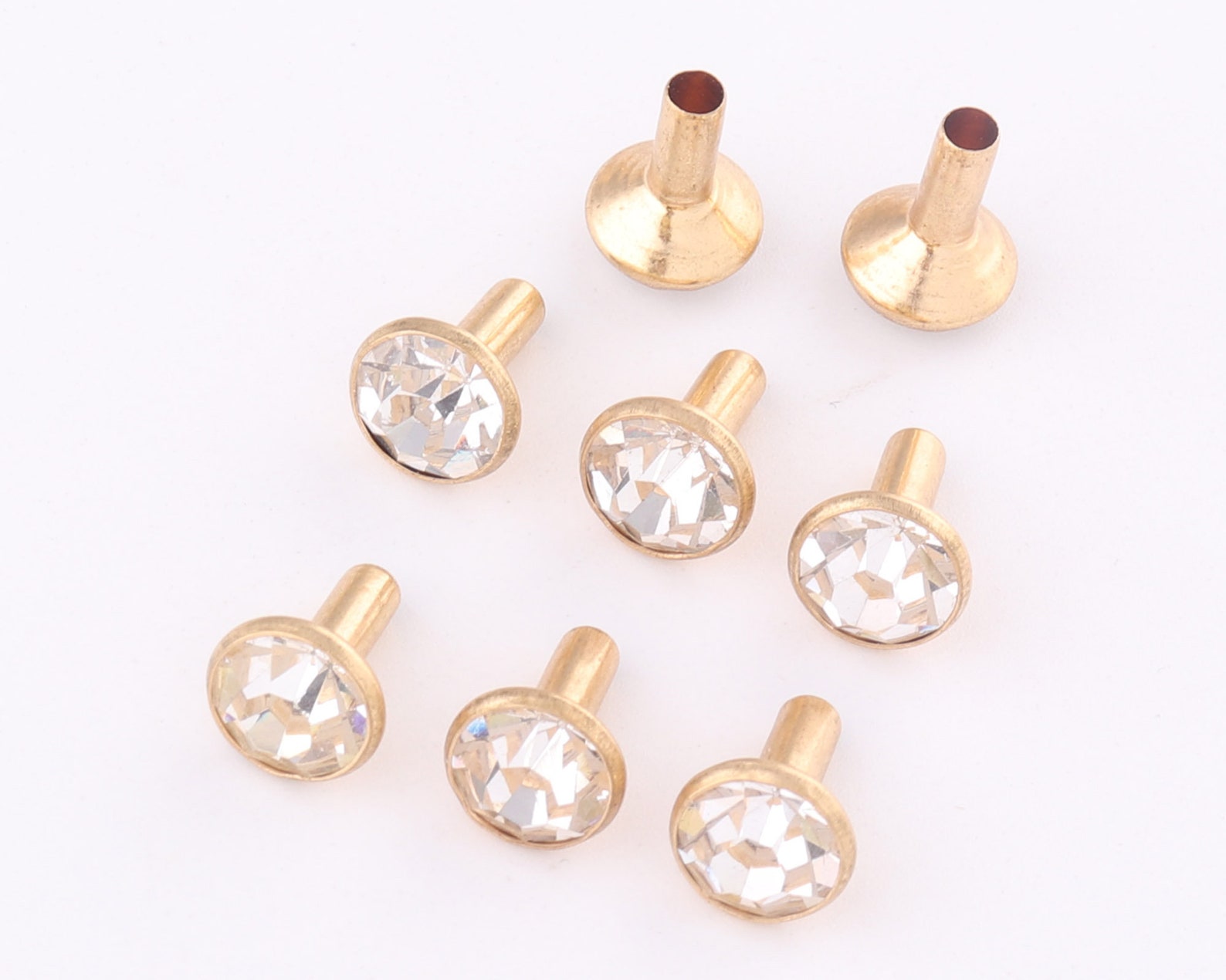 8mm Gem Crystal Rivet Studsmarble Turquoise Rapid - Etsy