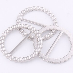 35mm Silver Adjustable Belt Buckle Slide Round Bar - Etsy