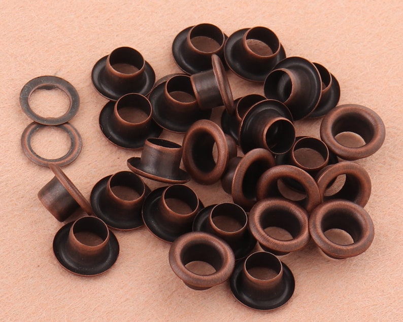4mm Copper Eyelets Grommets With Washers Metal Grommets Rivets - Etsy