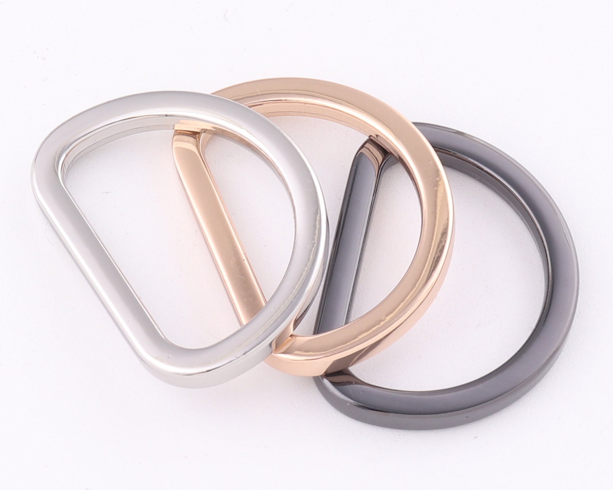 25mm Silver D Ring Slide Adjustable Buckles Loopmetal D Rings | Etsy