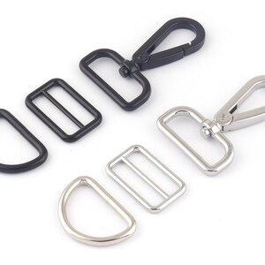32mm Black Metal Swivel Claw Clasps,dog Collar Hardware Adjuster ...
