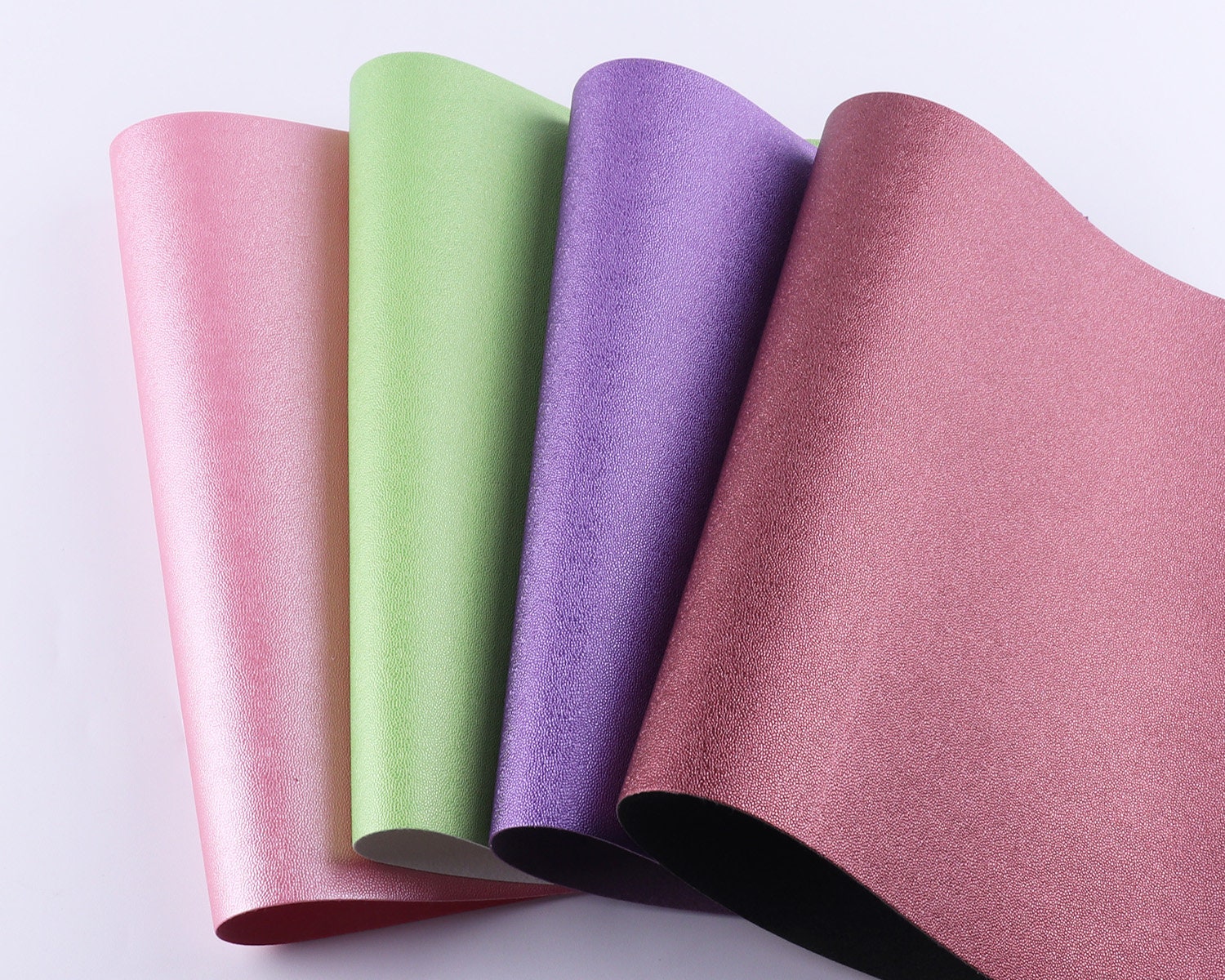 Colorful Faux Leather Sheetsolid leather fabricvegan | Etsy