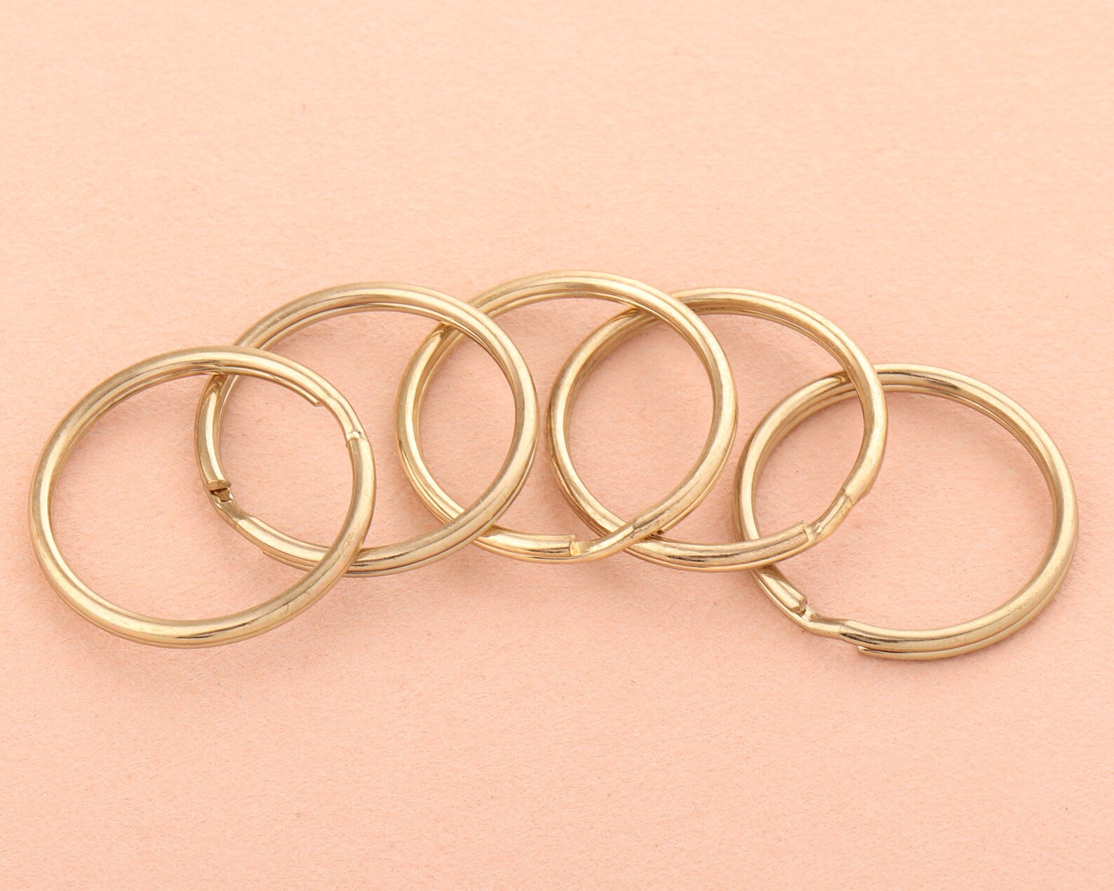 25mm Gold Round Split Key Rings Key Chain Clasp Supplieso - Etsy