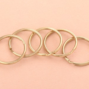 25mm Gold Round Split Key Rings Key Chain Clasp Supplies,o Ring Loop ...