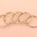 25mm Gold Round Split Key Rings Key Chain Clasp Supplies,o Ring Loop ...