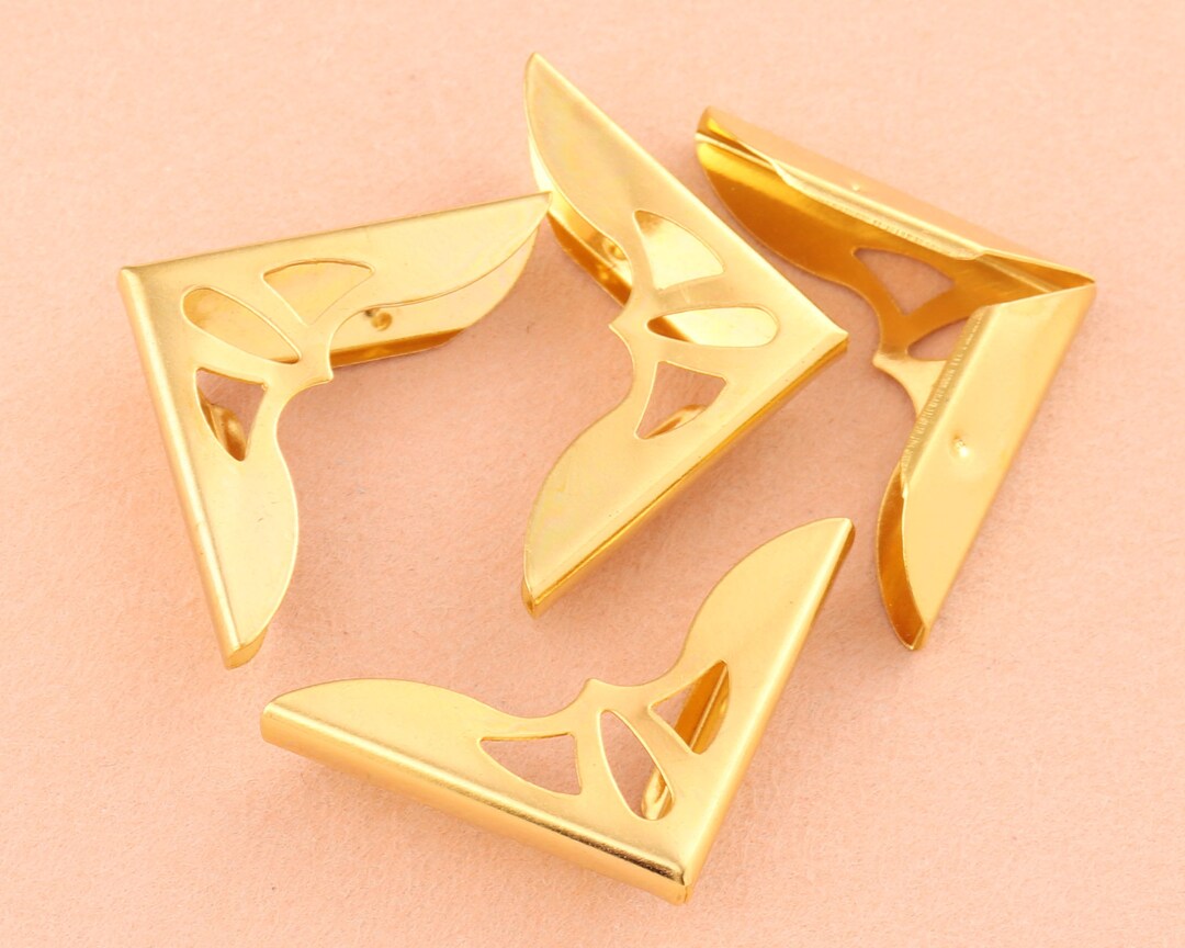30mm Gold Metal Corner Protection Corners Vintage Box Corner Decorative ...