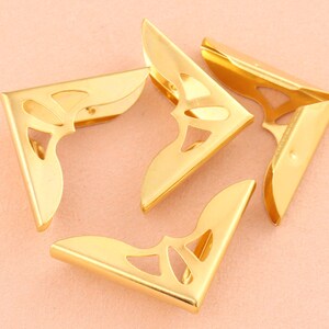 30mm Gold Metal Corner Protection Corners Vintage Box Corner Decorative ...