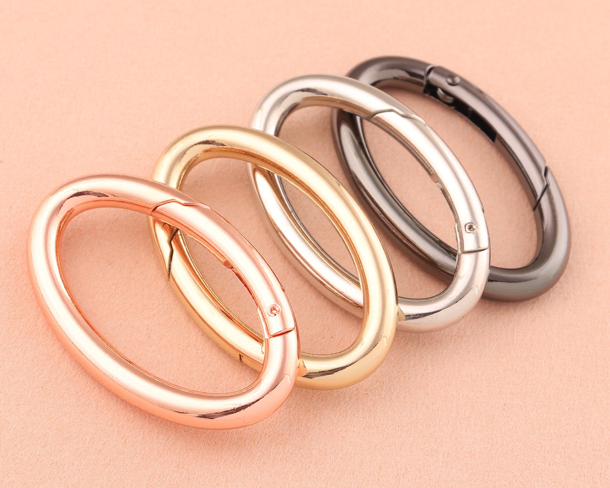 38mm Round Ring Gate silver gold Oval Spring Snap ring Gate O | Etsy