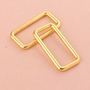 40mm Gold Rectangle Buckle Ring for Bag Belt Loop Strapmetal - Etsy