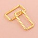 40mm Gold Rectangle Buckle Ring for Bag Belt Loop Strapmetal - Etsy