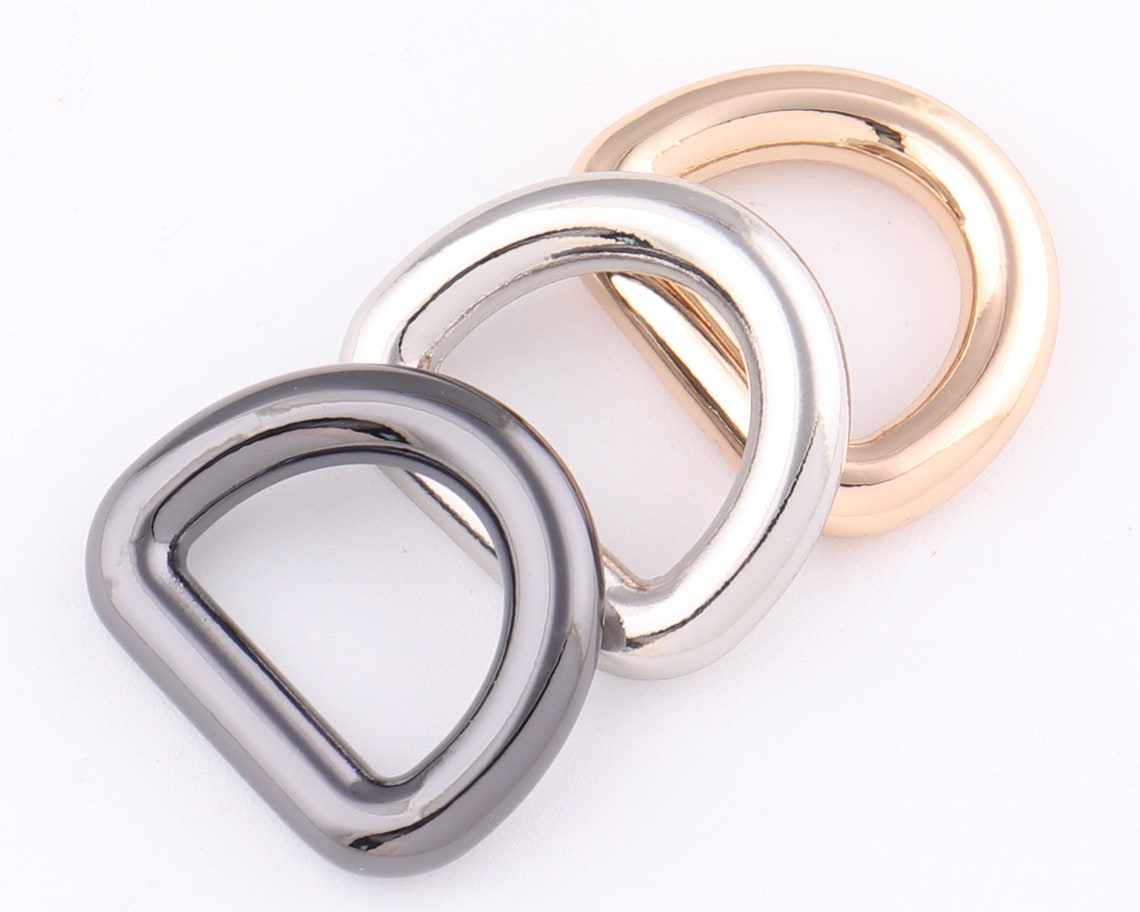 16mm Silver D Ring Slide Adjustable Buckles Loopmetal D Rings - Etsy