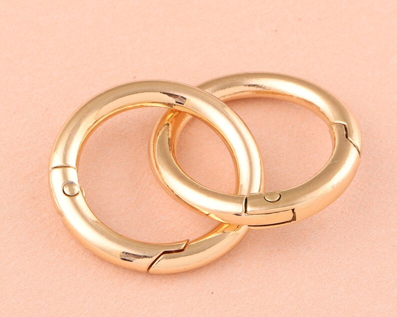 25mm Round Ring Gate Gold Spring Snap Hook Gate O Ringmetal - Etsy